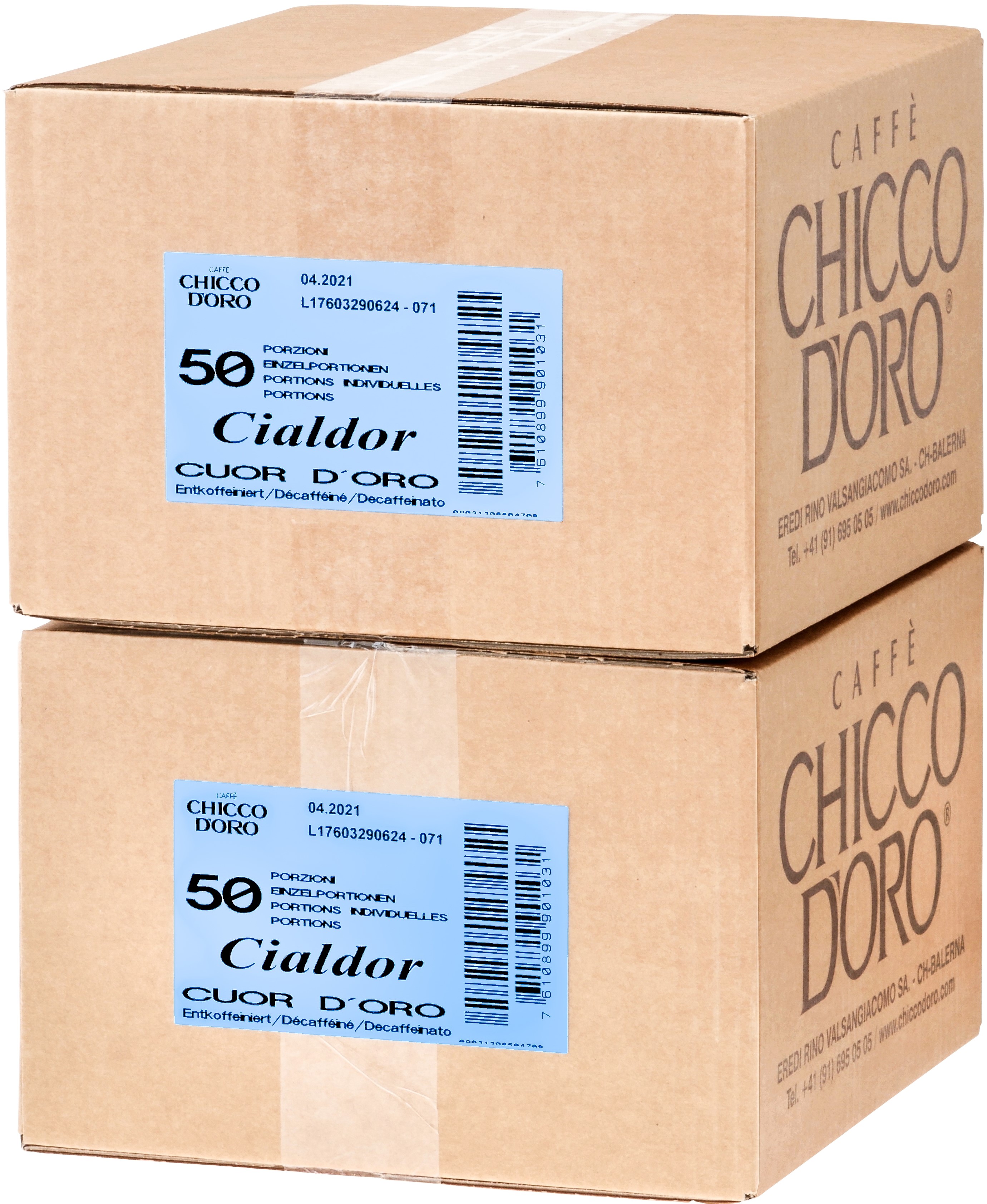 Chicco d’Oro - Cuor d’Oro - 100 E.S.E. Pads 44mm Portionen (einzelverpackt) | Kaffeepads.ch